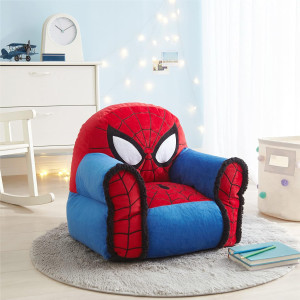 Idea Nuova Marvel Spiderman Figural Bean Bag Chair with Sherpa Trim ...