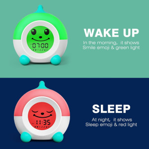 I·CODE Teach Me Time Kids Alarm Clock, Children's Sleep Trainer with ...